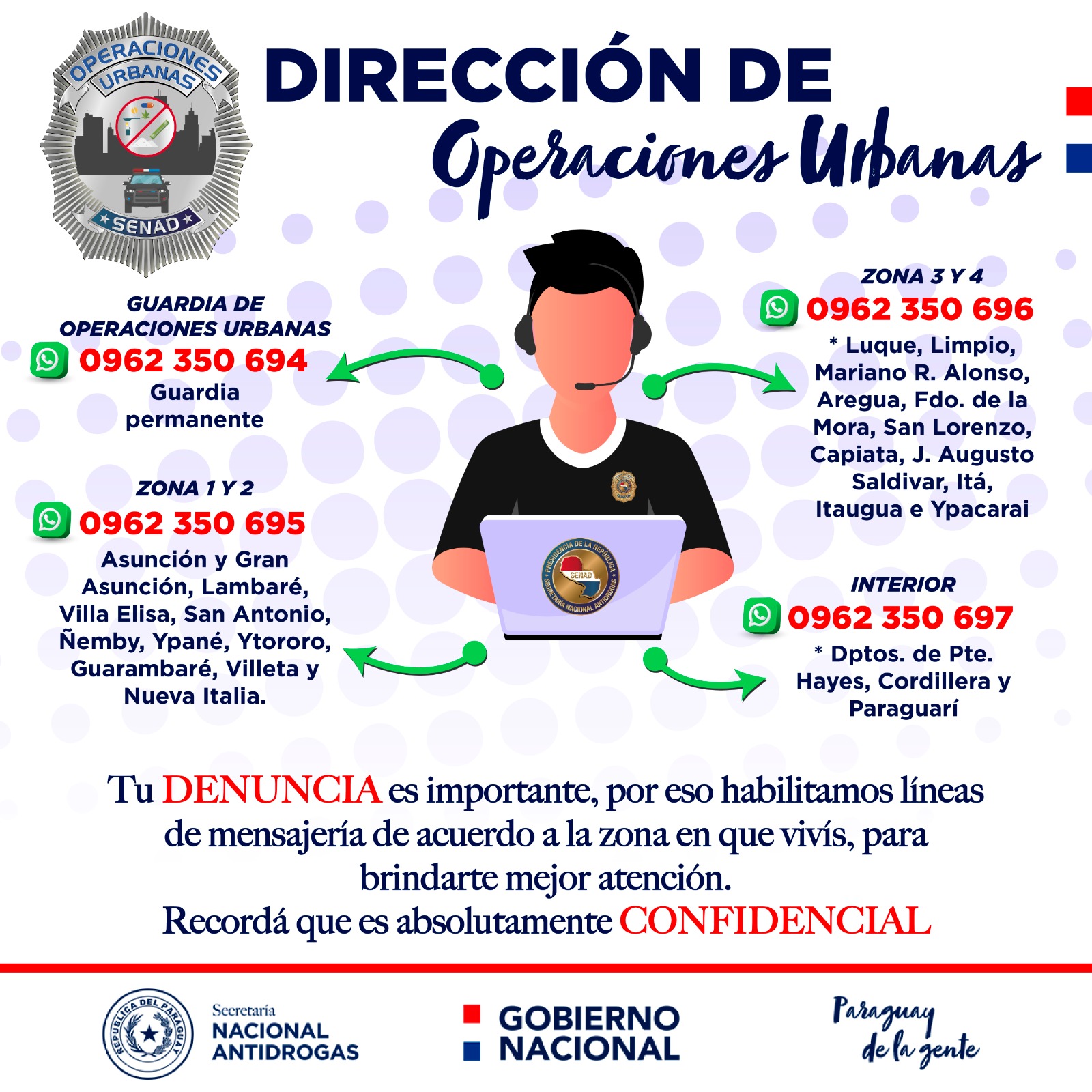 Senad habilita líneas de whatsapp para denunciar focos de expendio de ...